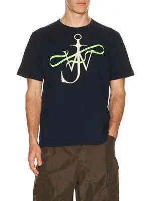 JW Anderson Ribbon Anchor T-shirt - Navy