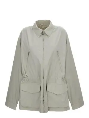 RIER Water-repellent Cotton Field Jacket - Grey