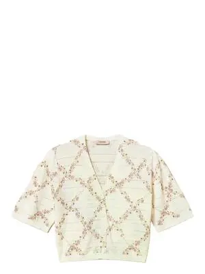 TWINSET Floral-pattern Cardigan - Neutrals
