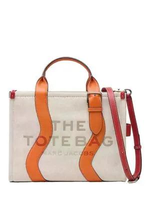 Marc Jacobs The Medium Wavy Canvas Tote Bag Neutrals