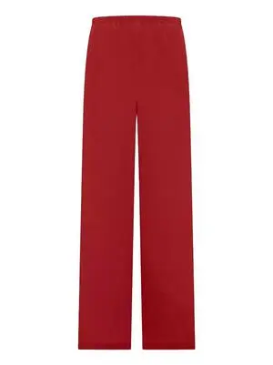 Max Mara Trousers With Elasticated Waistband - Red