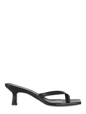 AeydĒ Strappy Thong Sandals - Black