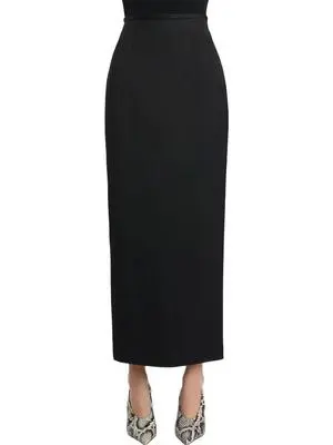 Khaite Elongated Pencil Skirt - Black