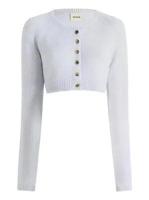 Khaite Crew-neck Cardigan - Blue