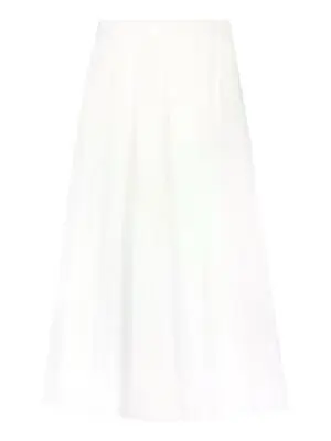 Max Mara Full Midi Skirt - White