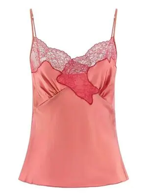 VAILLANT Lace-detailed Top - Pink