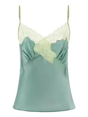 VAILLANT Lace-detail Top - Blue