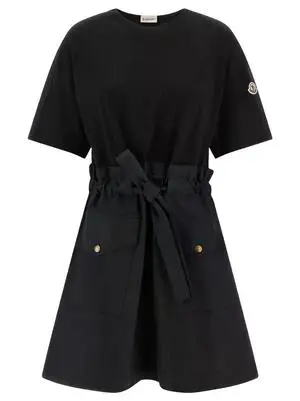 Moncler Belted Mini Dress - Black