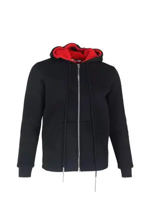 Givenchy Zip-up Shearling-lined Hoodie - Black