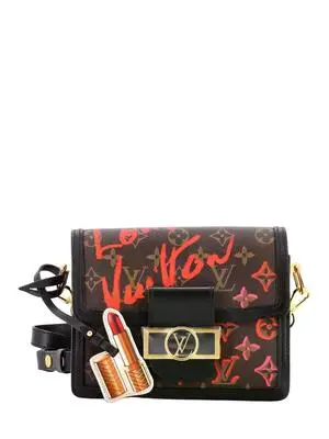 LOUIS VUITTON Dauphine Limited Edition Fall In Love Mini Crossbody Bag - Brown