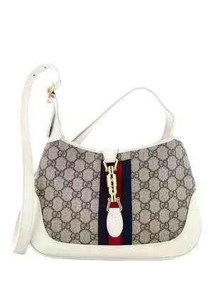 Gucci Jackie 1961 Gg Coated Canvas Small Hobo Bag - Brown