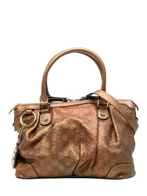 Gucci Sukey Satchel Brown