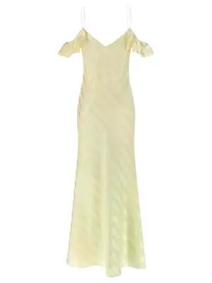 SELF-PORTRAIT Satin Dress - Yellow
