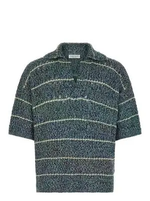 ROBERTO COLLINA Texture-stitch Sweater - Blue