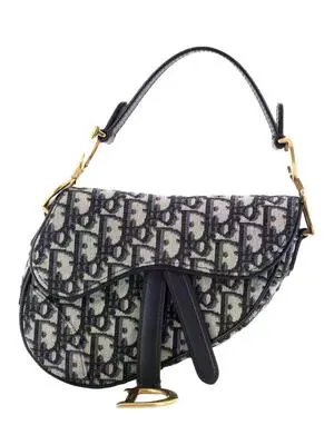 Dior Saddle Handbag Oblique Canvas Mini Shoulder Bag - Blue