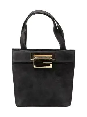 Gucci 20th Century Suede Handbag - Black