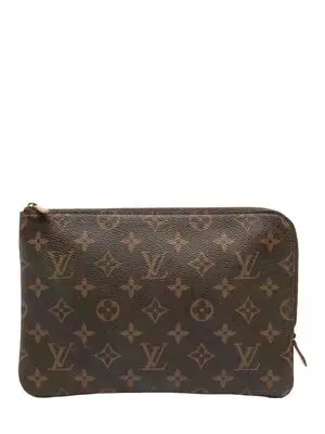 LOUIS VUITTON 2019 Monogram Etui Voyageur Pm Clutch Bag - Brown