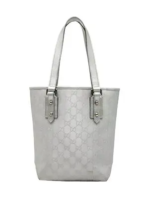 Gucci Gg Canvas Tote Bag - Silver