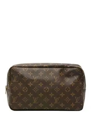 LOUIS VUITTON 1993 Monogram Trousse Toilette 28 Clutch Bag - Brown