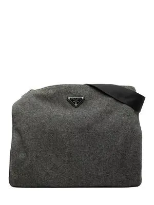 PRADA Wool Crossbody Bag
