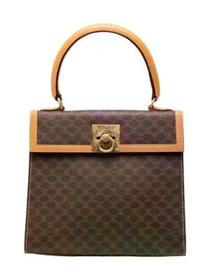 Celine 2013 Macadam Coated Canvas Handbag - Brown