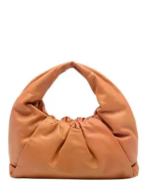 Bottega Veneta 2012-2025 Lambskin The Pouch Shoulder Bag - Brown
