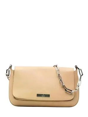 Gucci Leather Chain Shoulder Bag - Brown