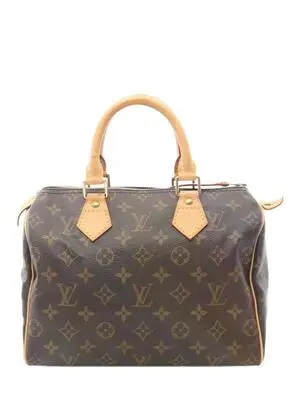 LOUIS VUITTON Monogram Speedy 25 Boston Bag - Brown
