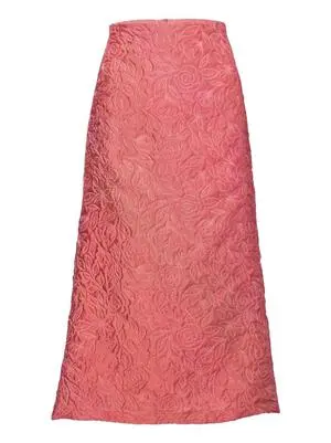 Silvia Tcherassi Atira Flora Midi Skirt - Pink
