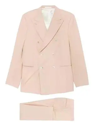 Caruso Double-breasted Suit - Neutrals