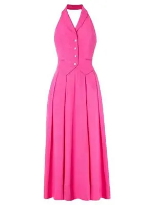 TEMPERLEY LONDON Elodie Halter Dress - Pink