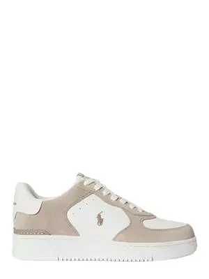 Polo Ralph Lauren Masters Court Leather Sneakers - Neutrals