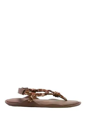 Flowze Monocolor Rope Sandals Brown