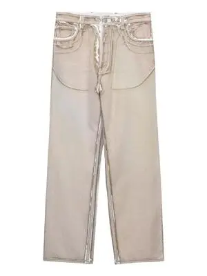 Prada Bull Denim Five-pocket Jeans - Neutrals
