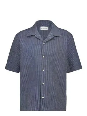 Givenchy Logo-appliqué Gingham Shirt - Blue