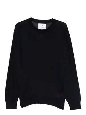 SEVEN GAUGE Crew-neck Long-sleeve Sweater - Blue