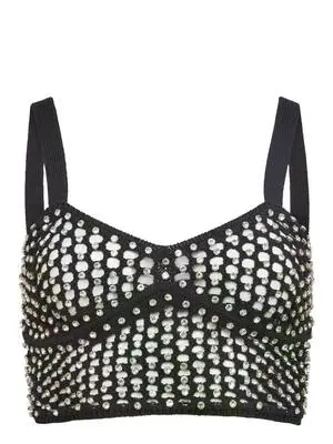 FLEUR DU MAL Embellished Top - Black