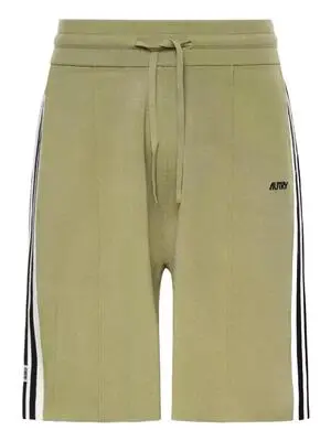 AUTRY Side-stripe Shorts - Green