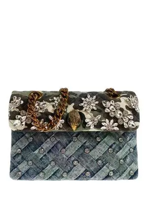 Kurt Geiger Embellished Shoulder Bag - Blue