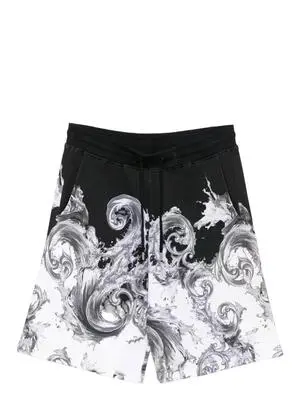 Versace Barocco-print Shorts - Black
