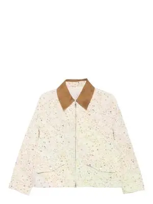 TELA Floral-print Collar Jacket - Neutrals