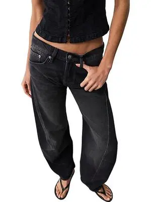 Free People We The Free Fable Low-Rise Twisted Jeans Overdrive