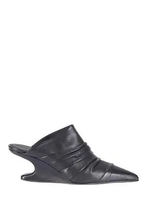 Rick Owens Cantilever Sharp Sabot Mules - Black