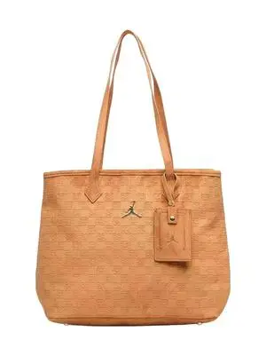 JORDAN Monogram Pattern Tote Bag - Brown