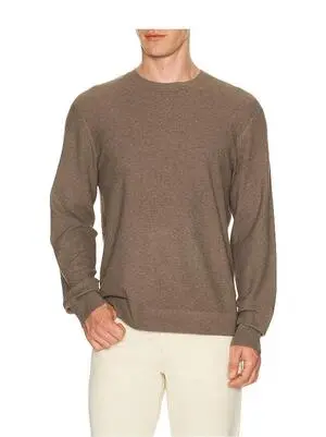 Theory Riland Crew Neck Sweater - Brown