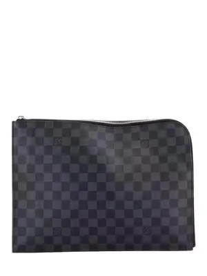 LOUIS VUITTON Damier Graphite Pochette Jour Gm - Black