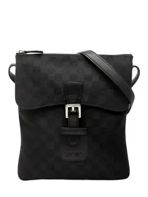Loewe Anagram Canvas Crossbody Bag - Black