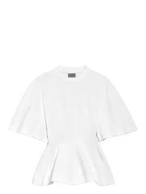 Balenciaga Shaped T-Shirt In Heavy Jersey White