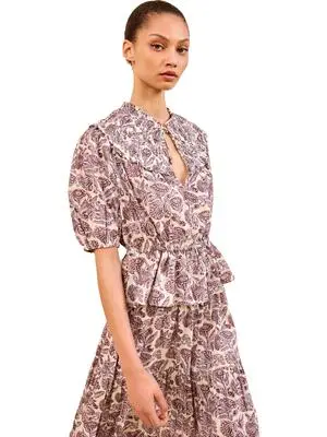 Ulla Johnson Elvie Cotton Top - Meadow