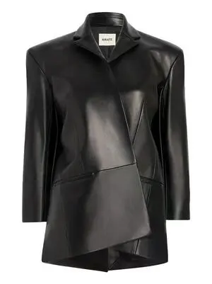 Khaite Palto Lambskin Jacket - Black